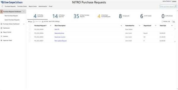 Office 365 & SharePoint Purchase Order System by Crow Canyon